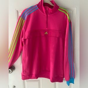 adidas | Jackets & Coats | New Adidas Tracker Jacket Hot Pink Neon ...